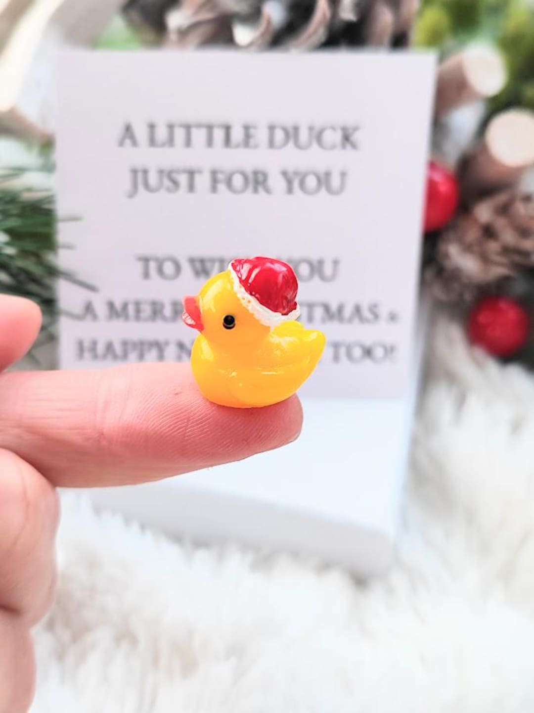 Christmas Duck Cute Duck Gift Pocket Hug Stocking Stuffer Festive Gift ...