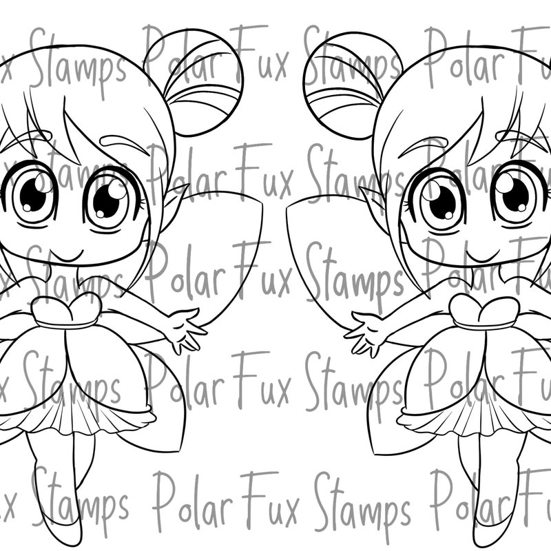 Fairy Digi Stamps - Etsy