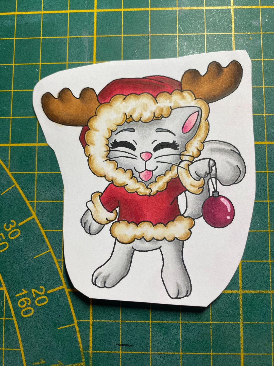 Digi Stamp cat - Etsy