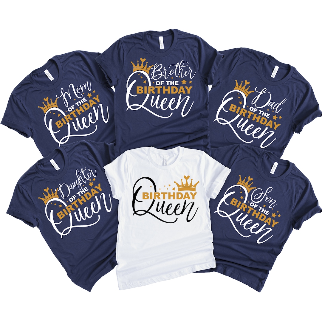 Birthday Queen Shirt, Matching Birthday Party Shirt, Birthday Party ...
