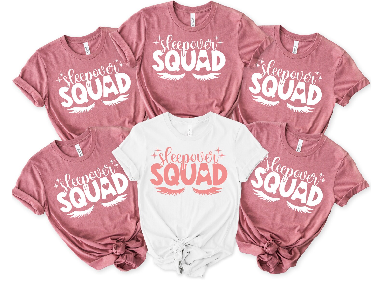 Sleepover Squad Shirt, Sleepover Party Tshirt, Sleepover Matching Party ...