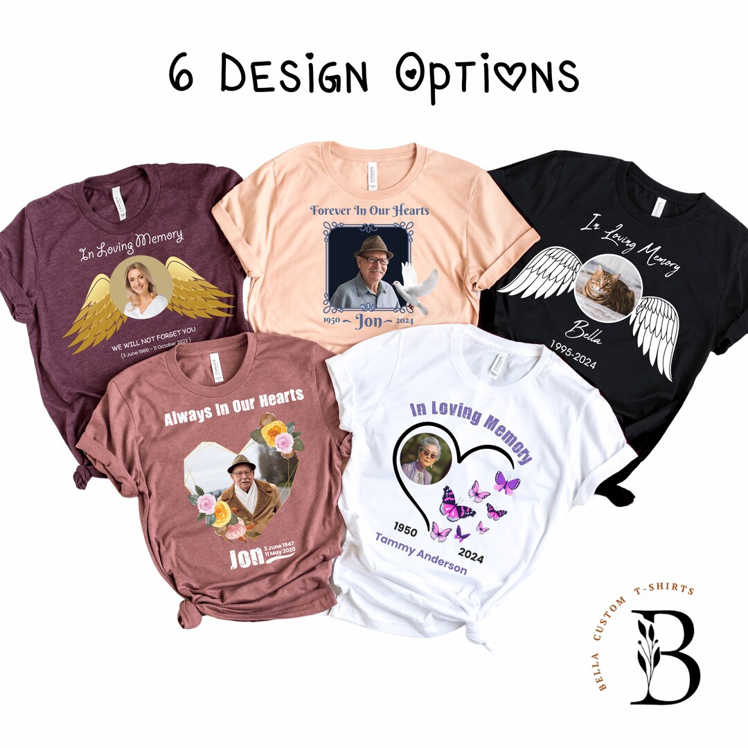 Rest in Peace Shirt, Personalized Memorial Family Shirt, Custom Funeral ...