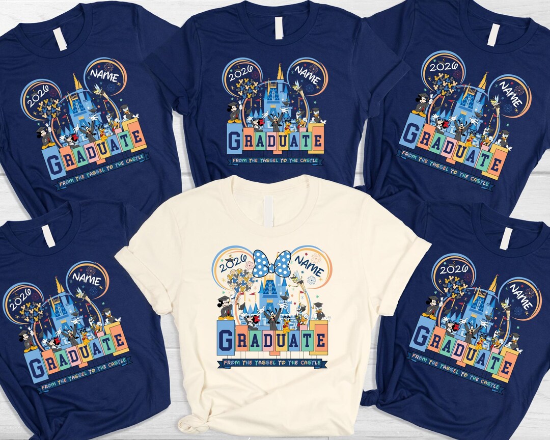 Disney Grad 2026 Shirt, Graduation Castle Family Trip Shirt, Magic ...