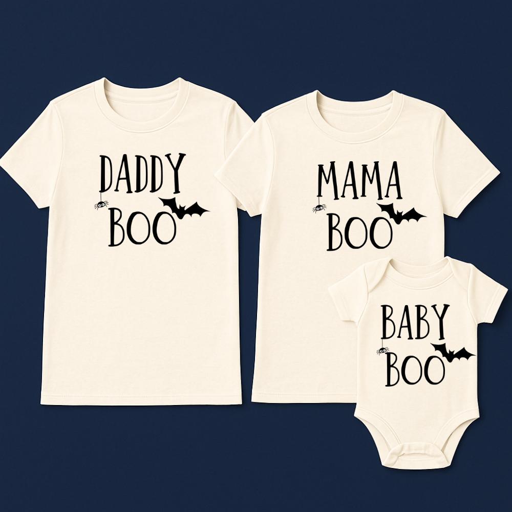 Daddy Boo Mama Boo Baby Boo Matching Shirt, Boo Family Matching ...