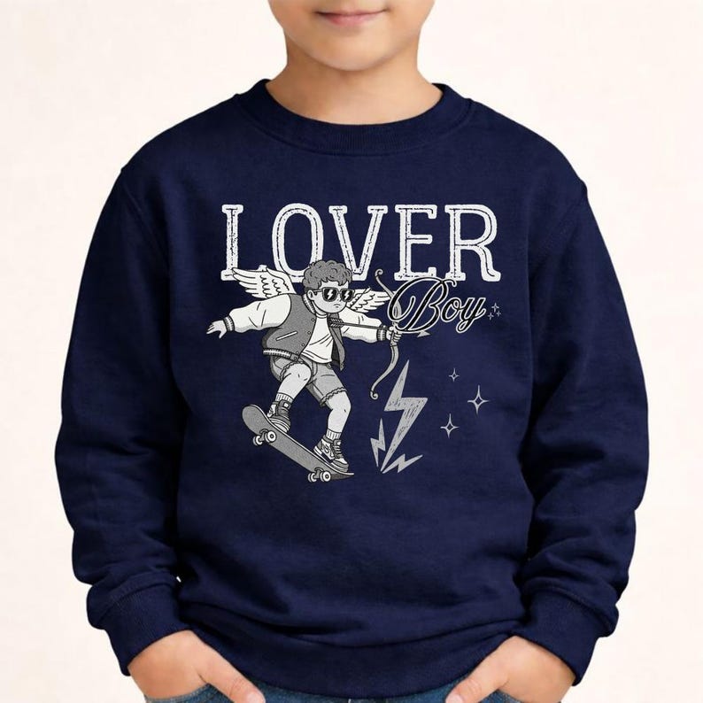 Lover Boy Sweatshirt, Valentine Sweater Boys, Kids Valentines Day Outfit, Love Toddler Pullover ...