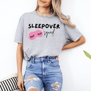 Sleepover Birthday Party Shirt, Slumber Party Shirt, Sleepover Pajama ...