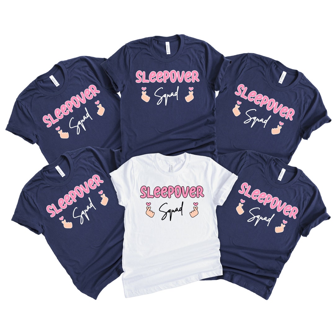 Sleepover Squad Shirt,friends Gift, Birthday Squad, Slumber Party ...