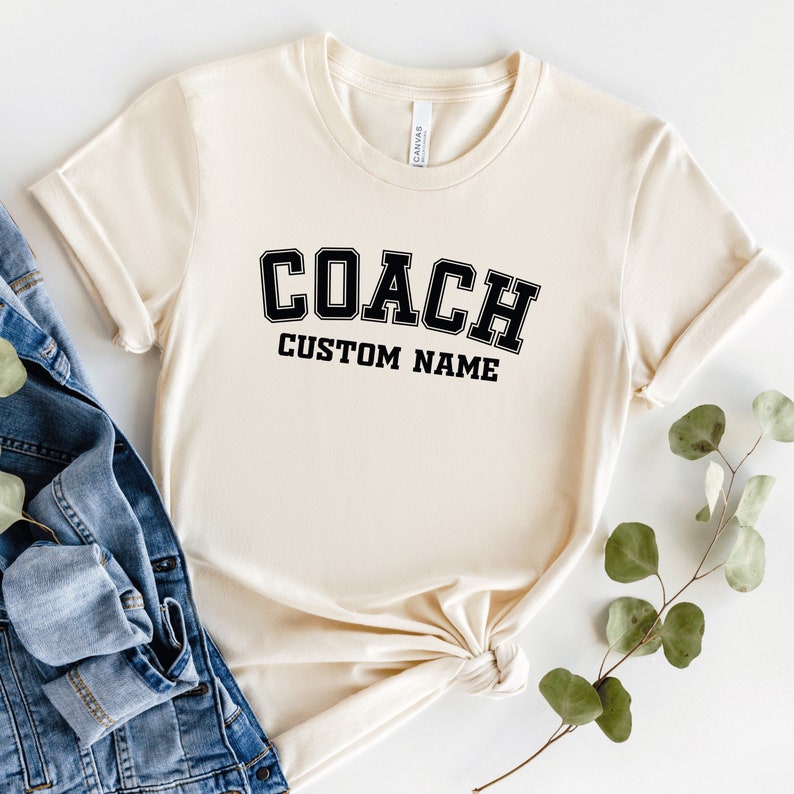 Personalized Coach Shirt, Custom Coach Gift, Sport Lover Gifts, Custom ...