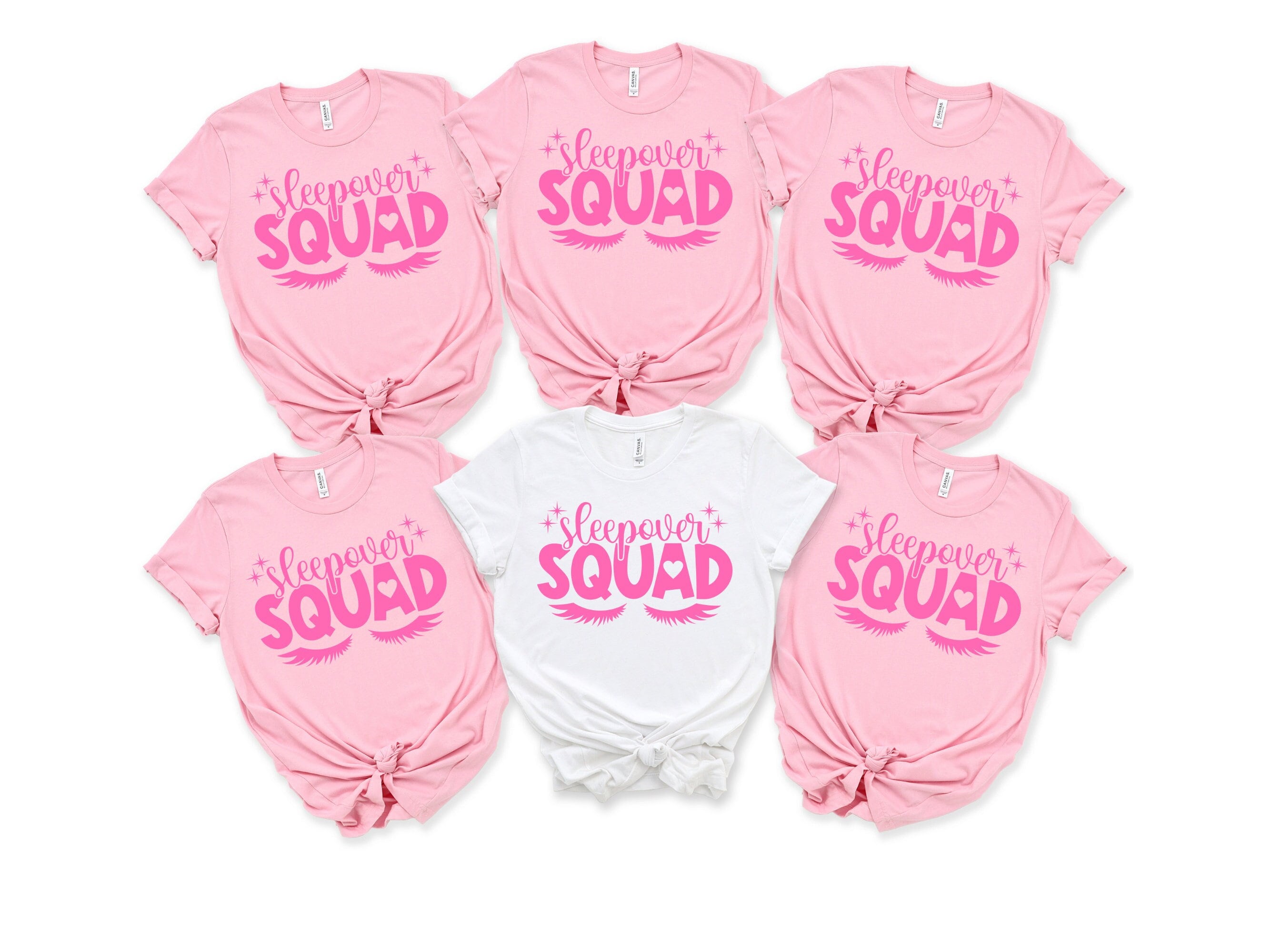 Sleepover Squad Shirt, Sleepover Party Tshirt, Sleepover Matching Party ...