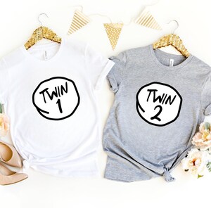 Twin 1 Twin 2 Shirts, Twin T-shirts, Gift for Best Friends, Siblings ...