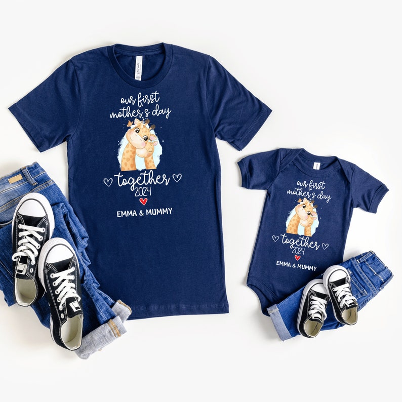 Our First Mother's Day Together Custom Baby and Mommy Names Cute ...