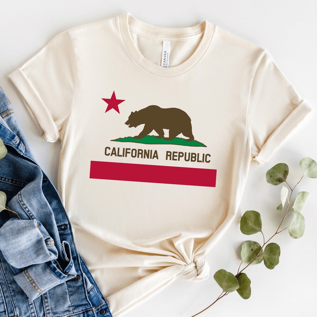 California Republic Flag Shirt, California Shirt, State Shirt, State ...