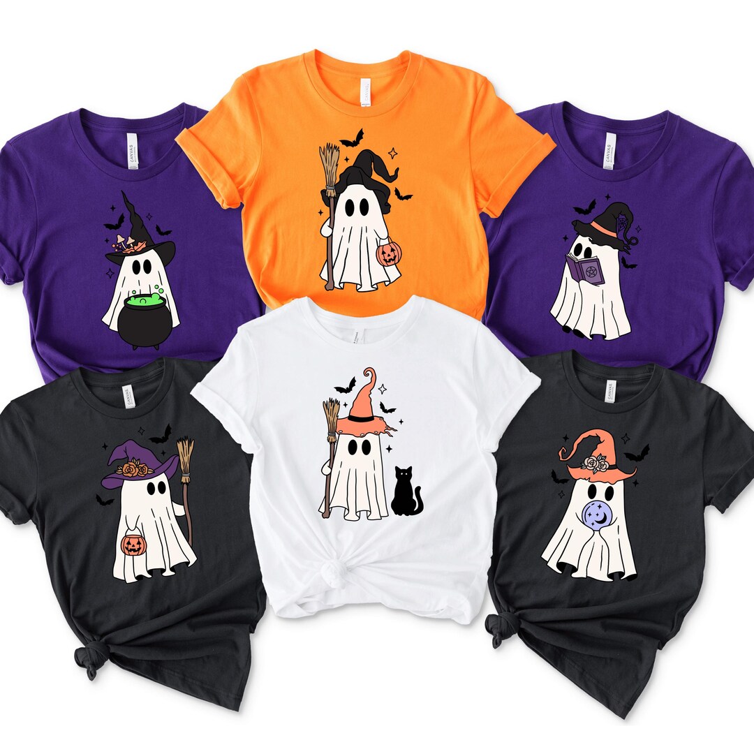 Custom Ghost Shirt, Personalized Halloween Ghost T Shirts, Name Cute ...