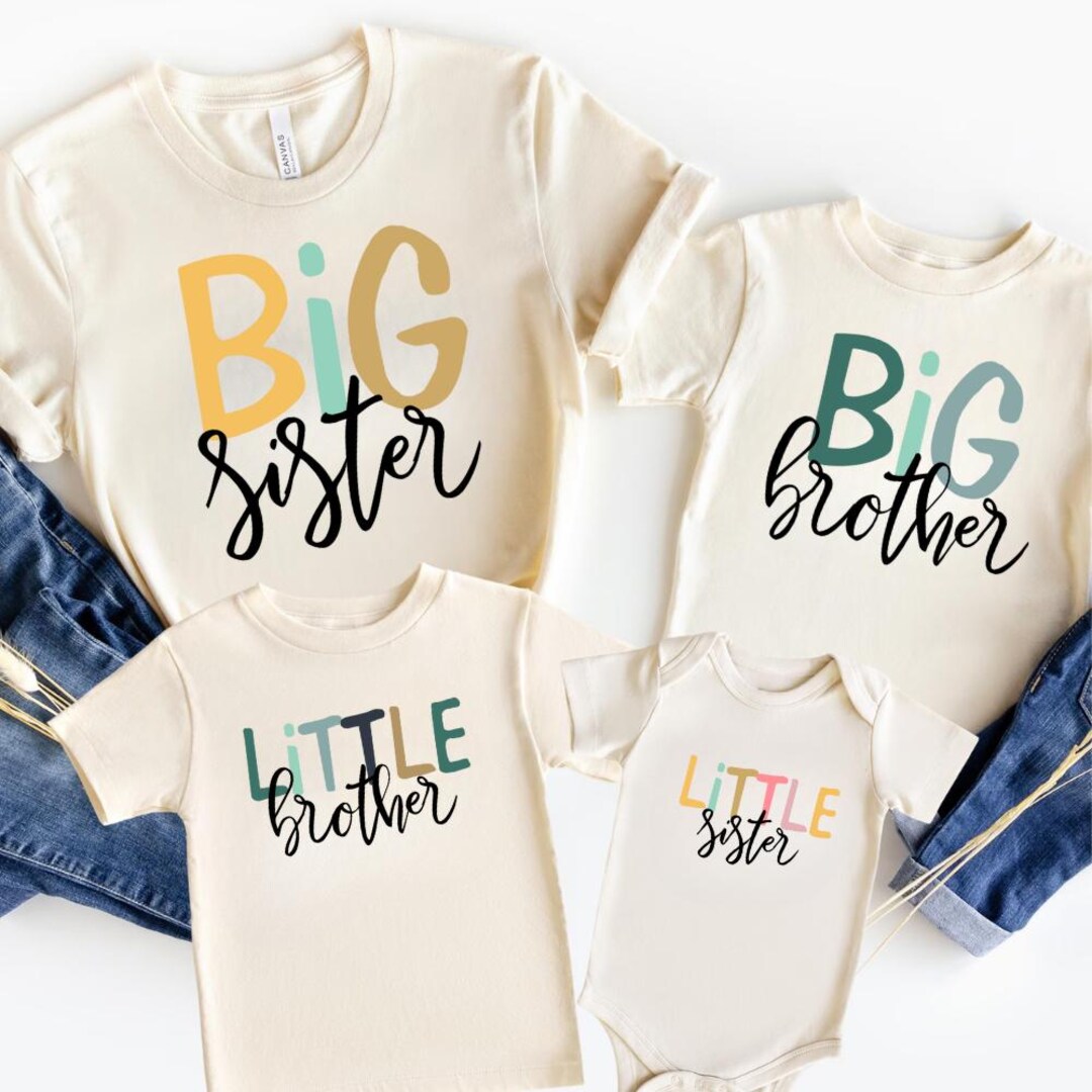 Matching Sibling Shirt, Big Brother Little Sister Set, Matching Family ...