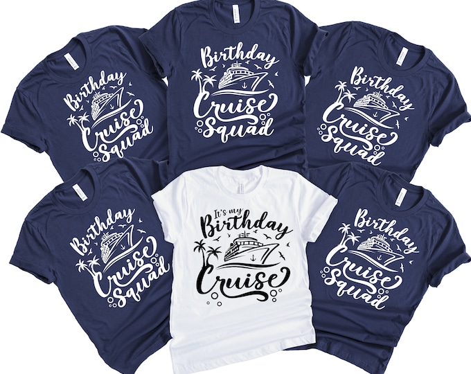 Custom Birthday Queen and Crew Tee Shirt, Personalized 50th Birthday ...