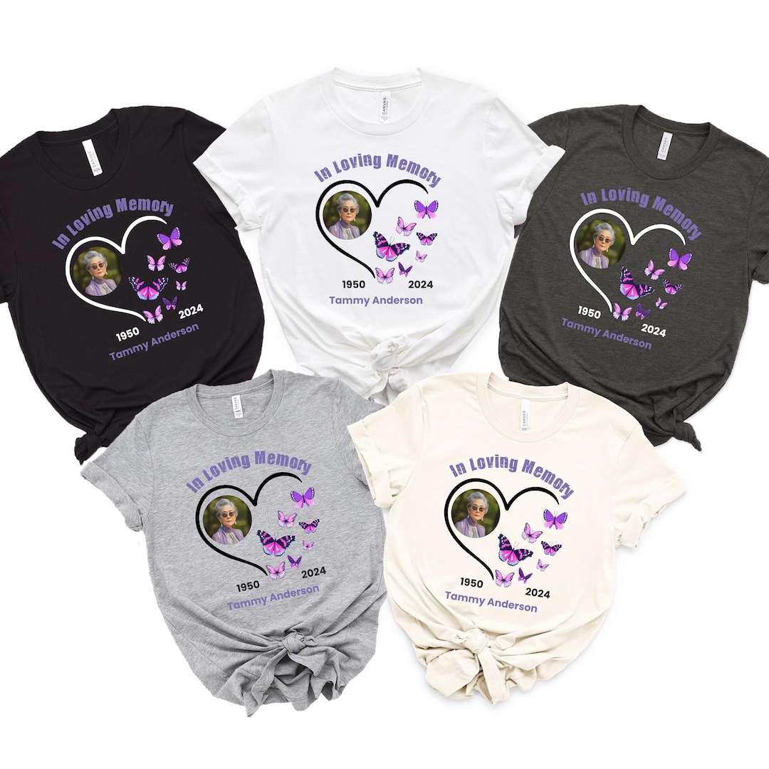 Personalized Memorial Shirt, Custom Funeral Shirt, Rest in Peace Shirt ...