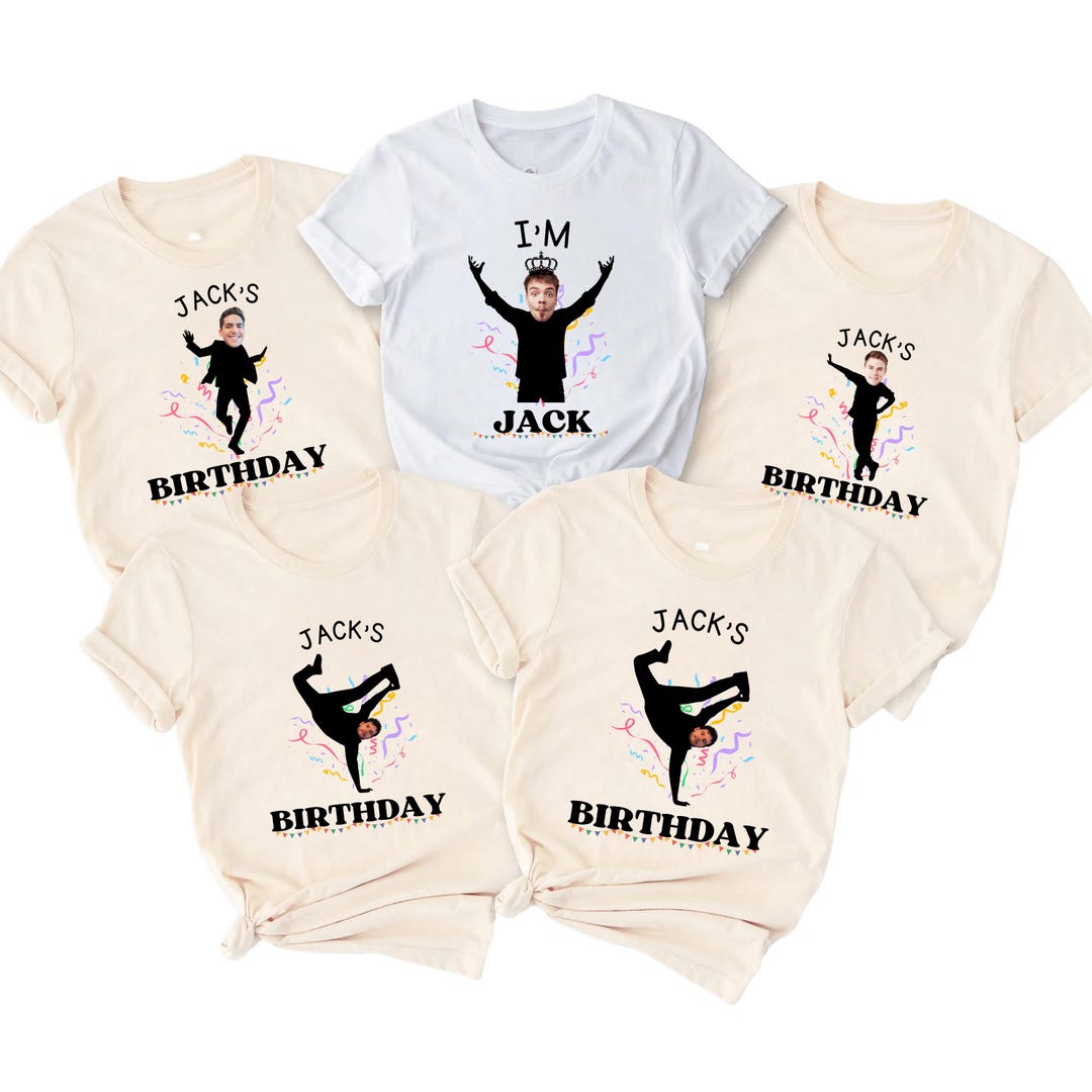 Custom Face Stick Figure Birthday Shirt: Personalized Photo Tee - Etsy