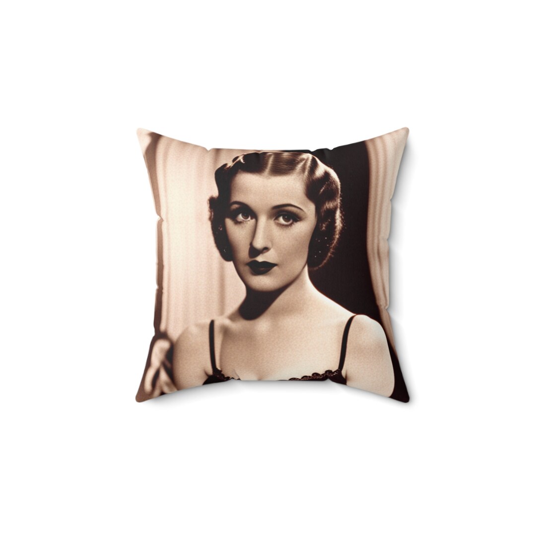 Vintage Glamor Girl Polyester Square Pillows. Comes in 2 Sizes. 100% ...