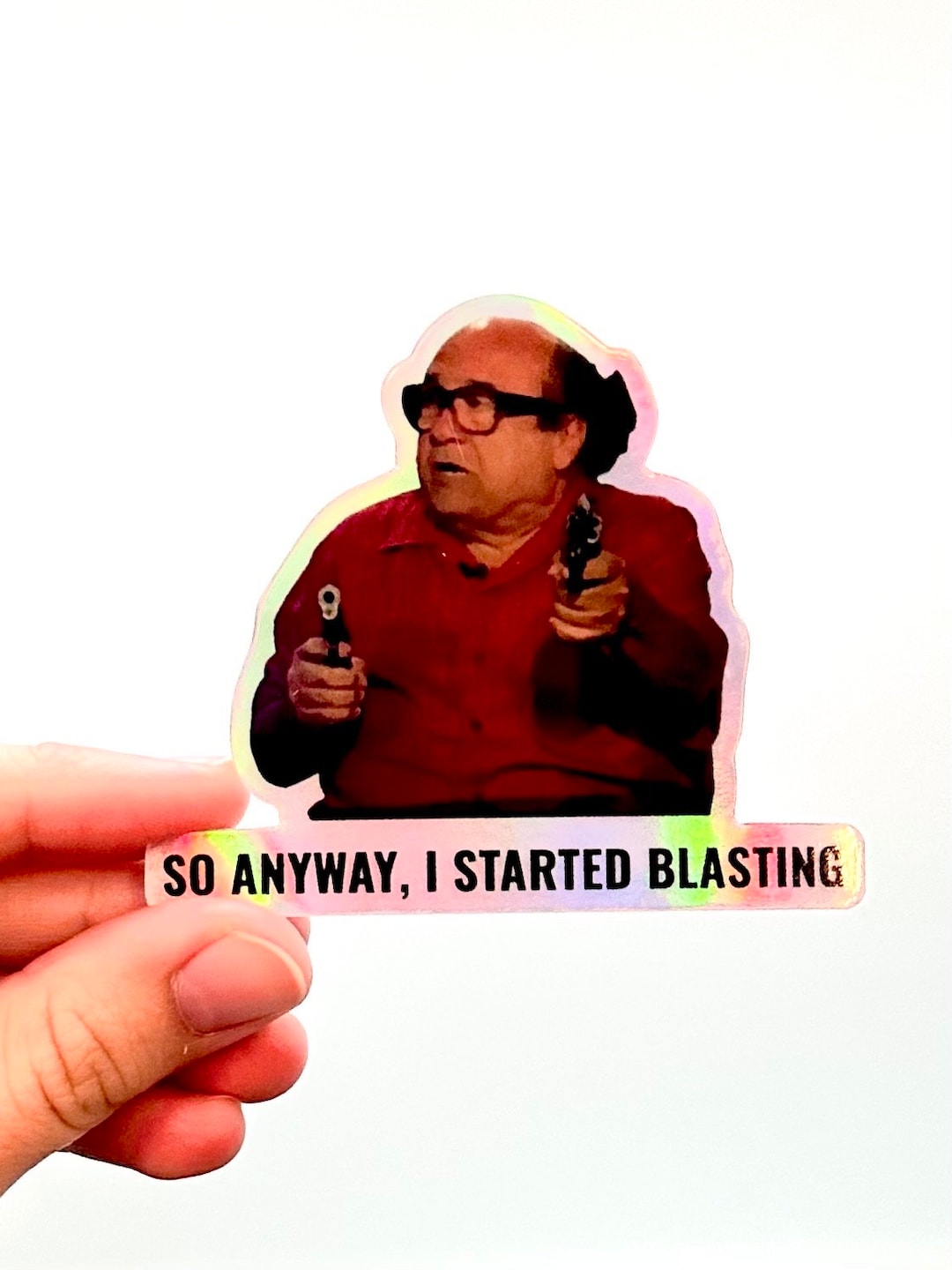 Danny Devito Blasting Sticker 3” - Etsy