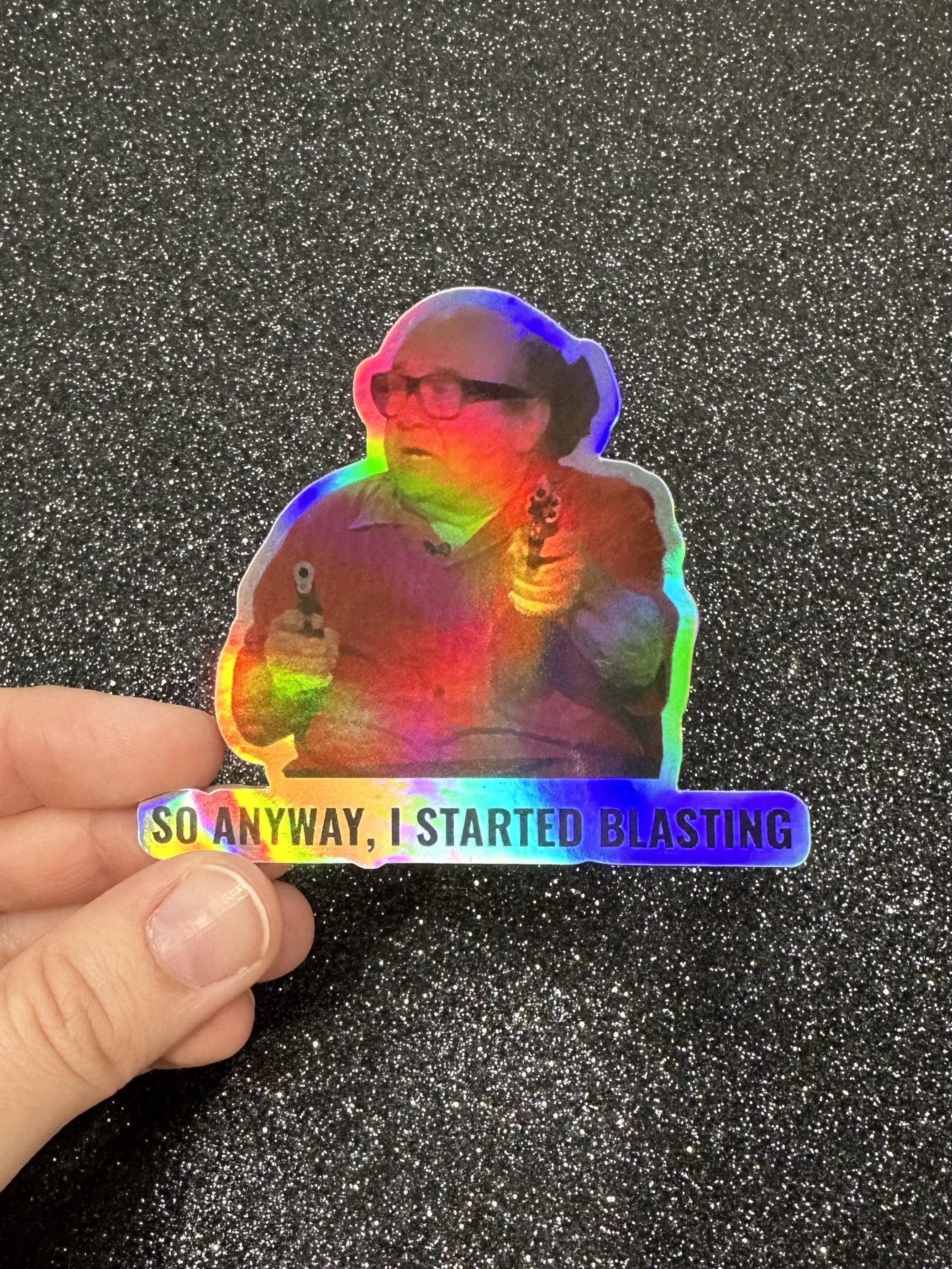 Danny Devito Blasting Sticker 3 - Etsy