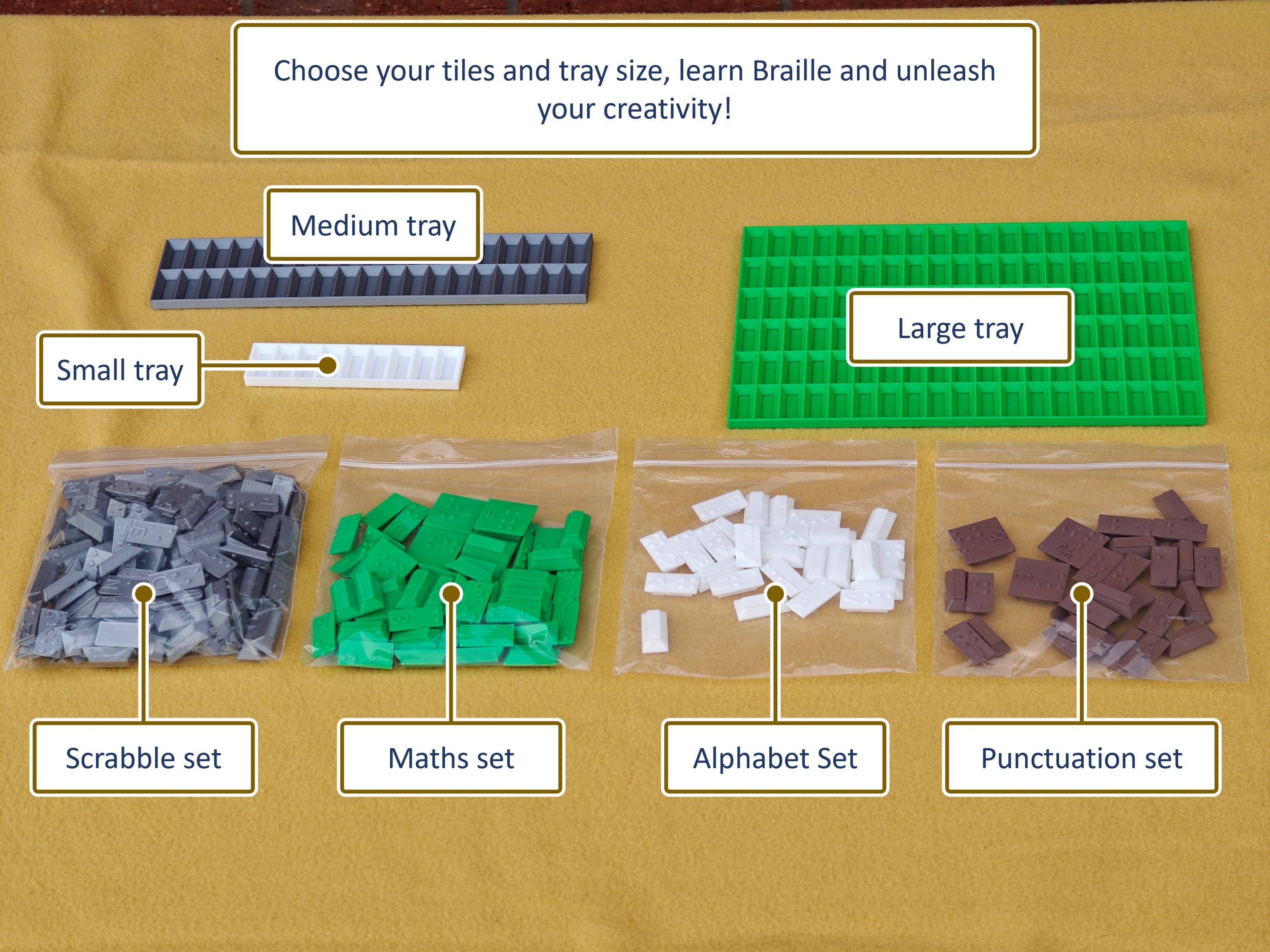 Braille Tiles (learn or Teach Braille Quickly With These Unique Braille ...