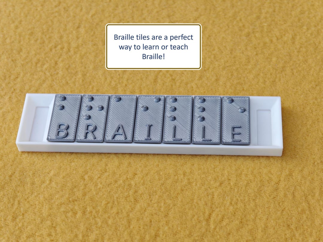 Braille Tiles (learn or Teach Braille Quickly With These Unique Braille ...