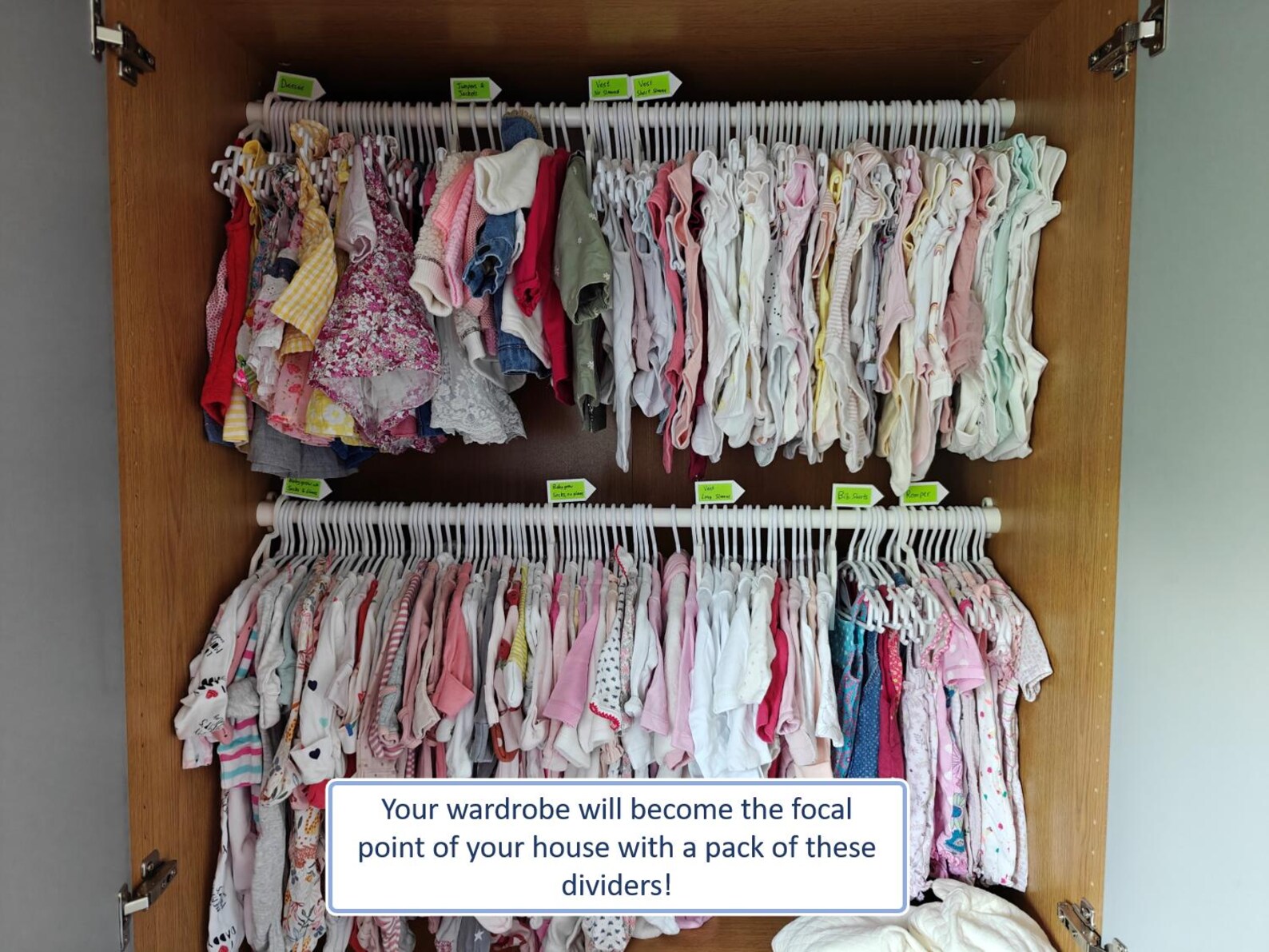 Wardrobe Dividers for Adults or Children - 3D Printed With Slots for ...