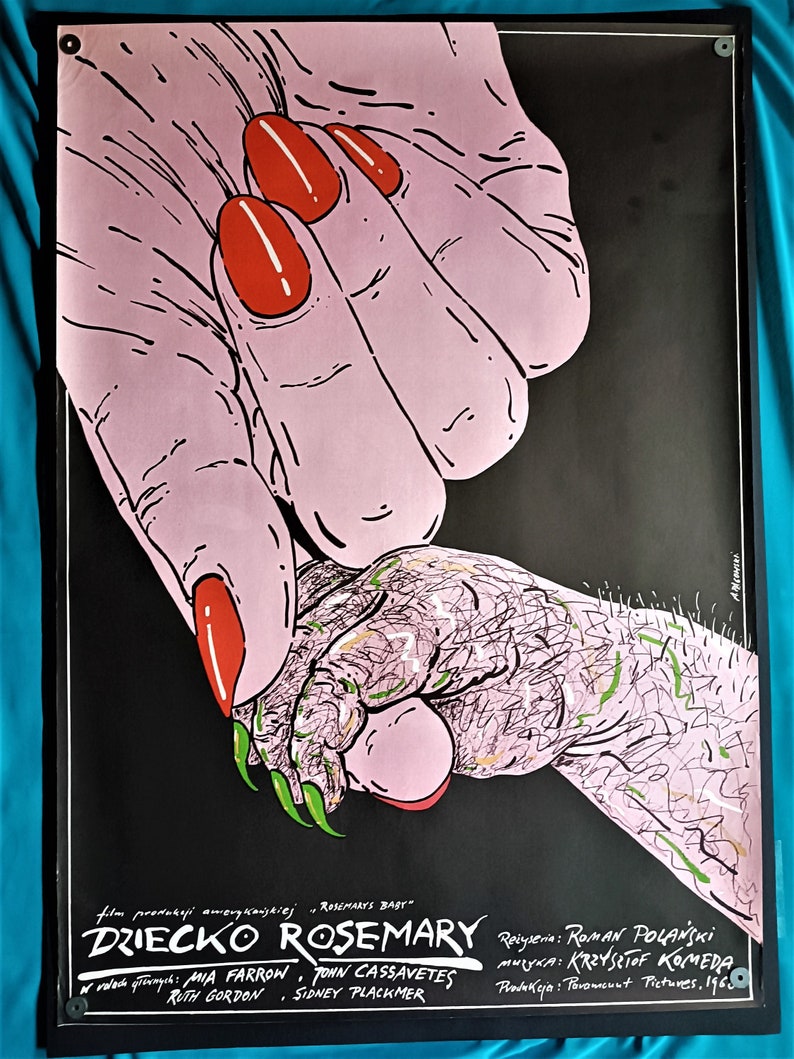 Movie Poster rosemary's Baby Roman Polanski 1984 ORIGINAL Vintage ...