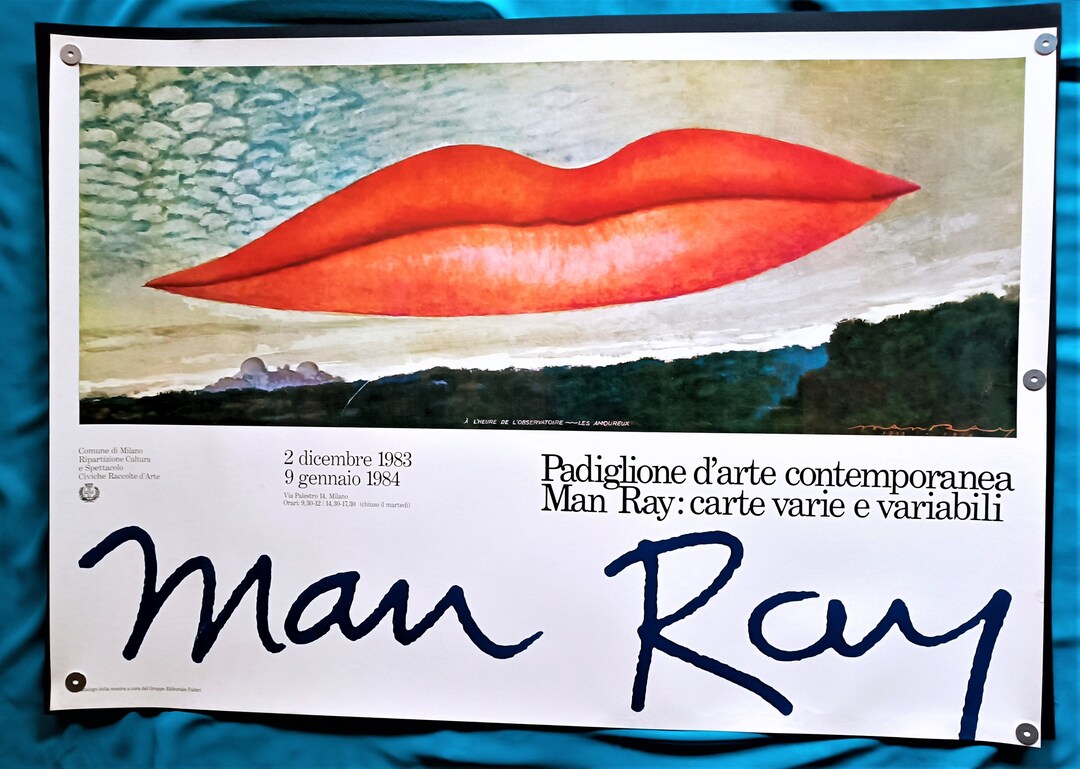 Man Ray Exhibition Poster 1983 a L'heure De L'observatoire-les Amoureux ...