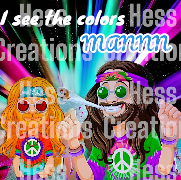 Hippies Smoking Weed, Colors PNG Digital File, Designed Tumbler Cups ...
