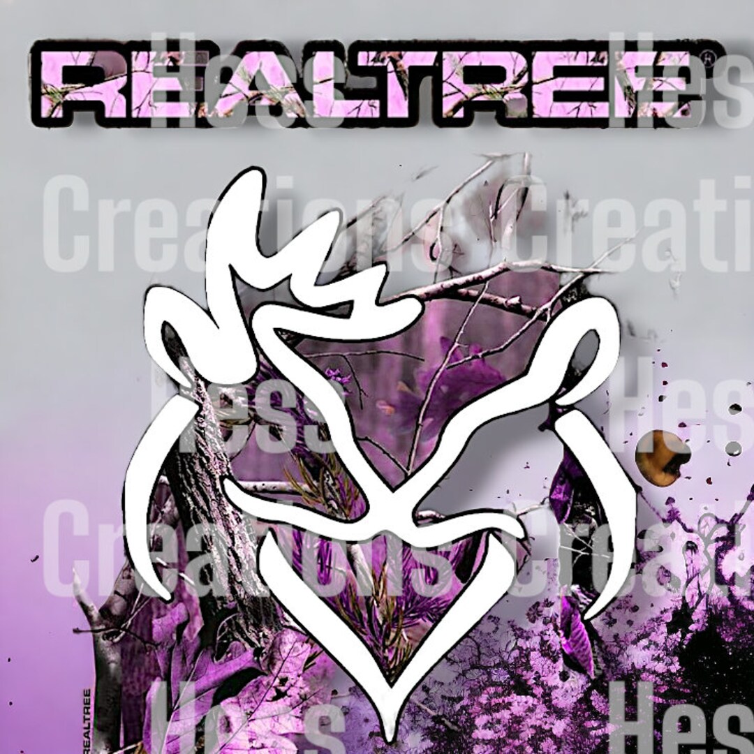 Realtree Deer Heads Heart, Digital Png File, Designed Tumbler Cups ...