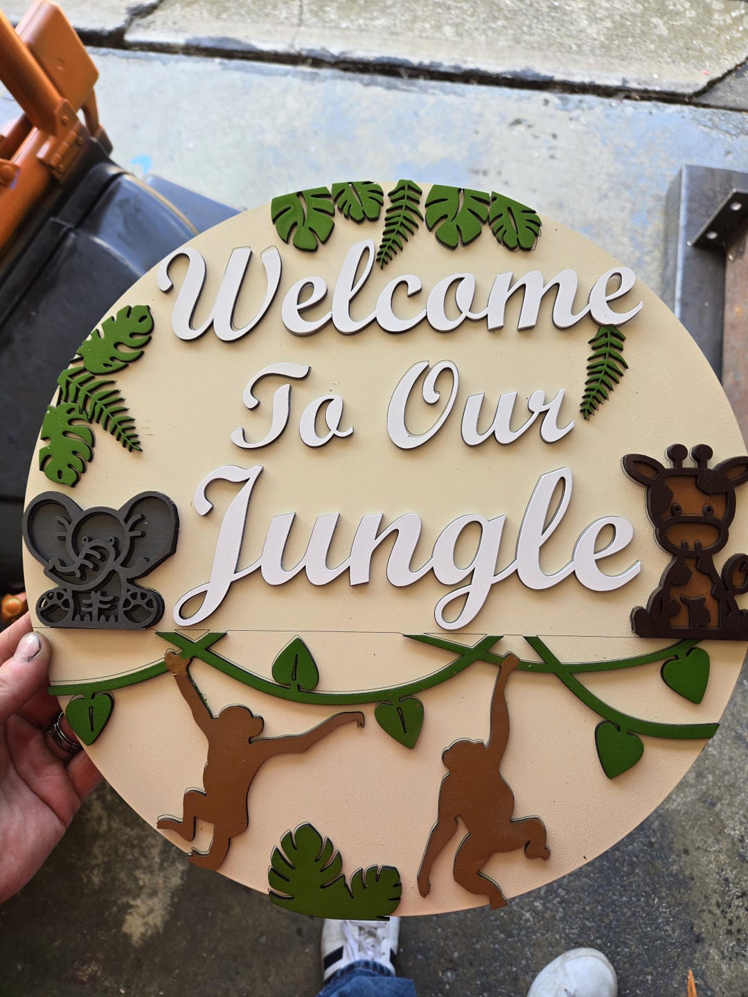 Welcome to Our Jungle Wooden Home Decor Signs. - Etsy