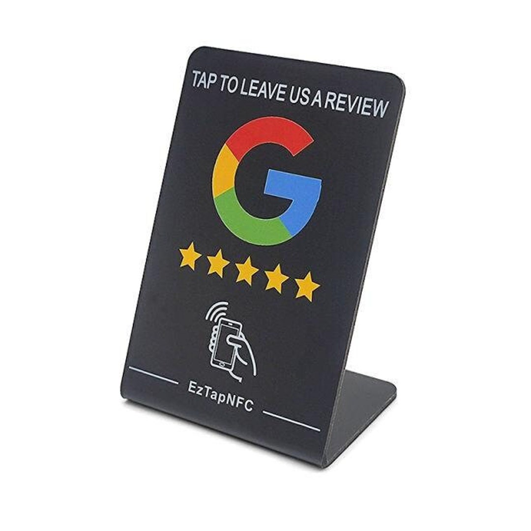 NFC Tap Google Review Stand english 5 Star Google Review in Just One ... NFC Tap Google Review Stand english 5 Star Google Review in Just One ...