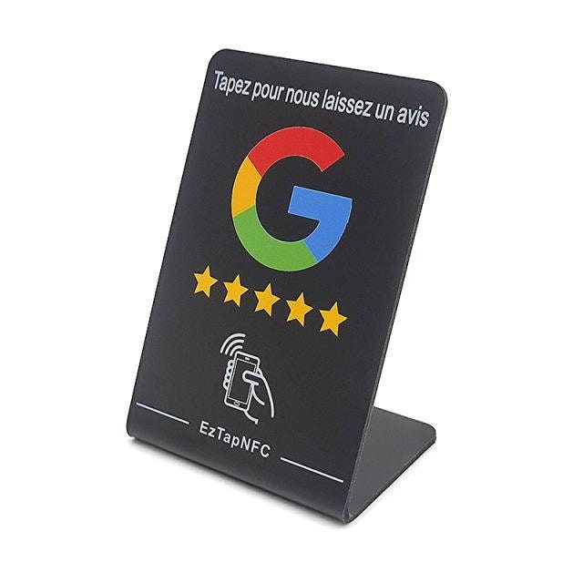 NFC Tap Google Review Stand (english) 5 Star Google Review in Just One ...