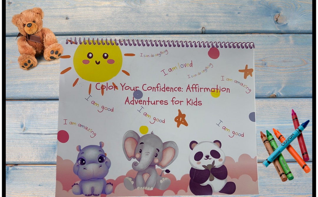 Color Your Confidence: Positive Mindset Activity for Children - Etsy