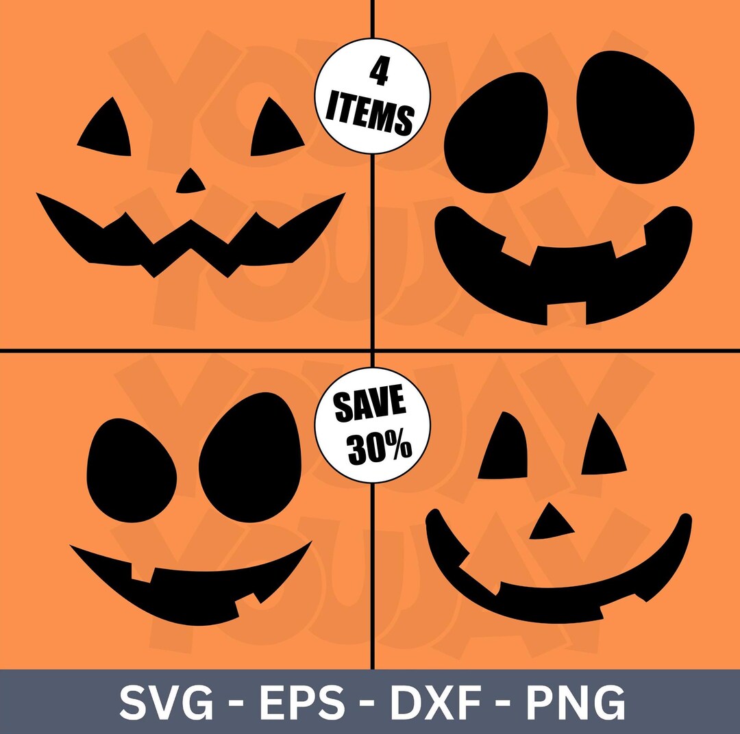 Creepy Carrots Halloween Face SVG Bundle (digital Download) - Etsy