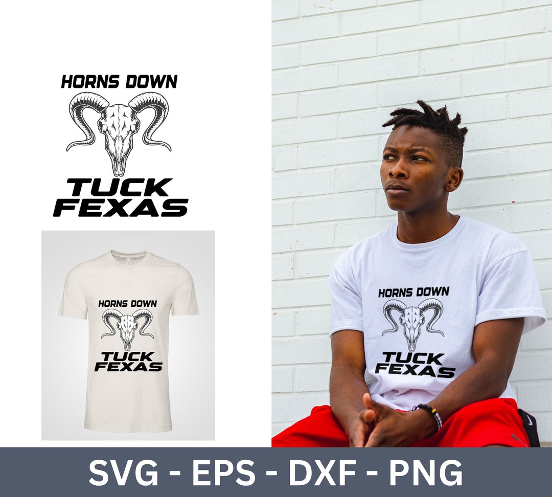 Horns Down Tuck Fexas Game Day Oklahoma Beat Texas Shirt, Horns Down - Etsy