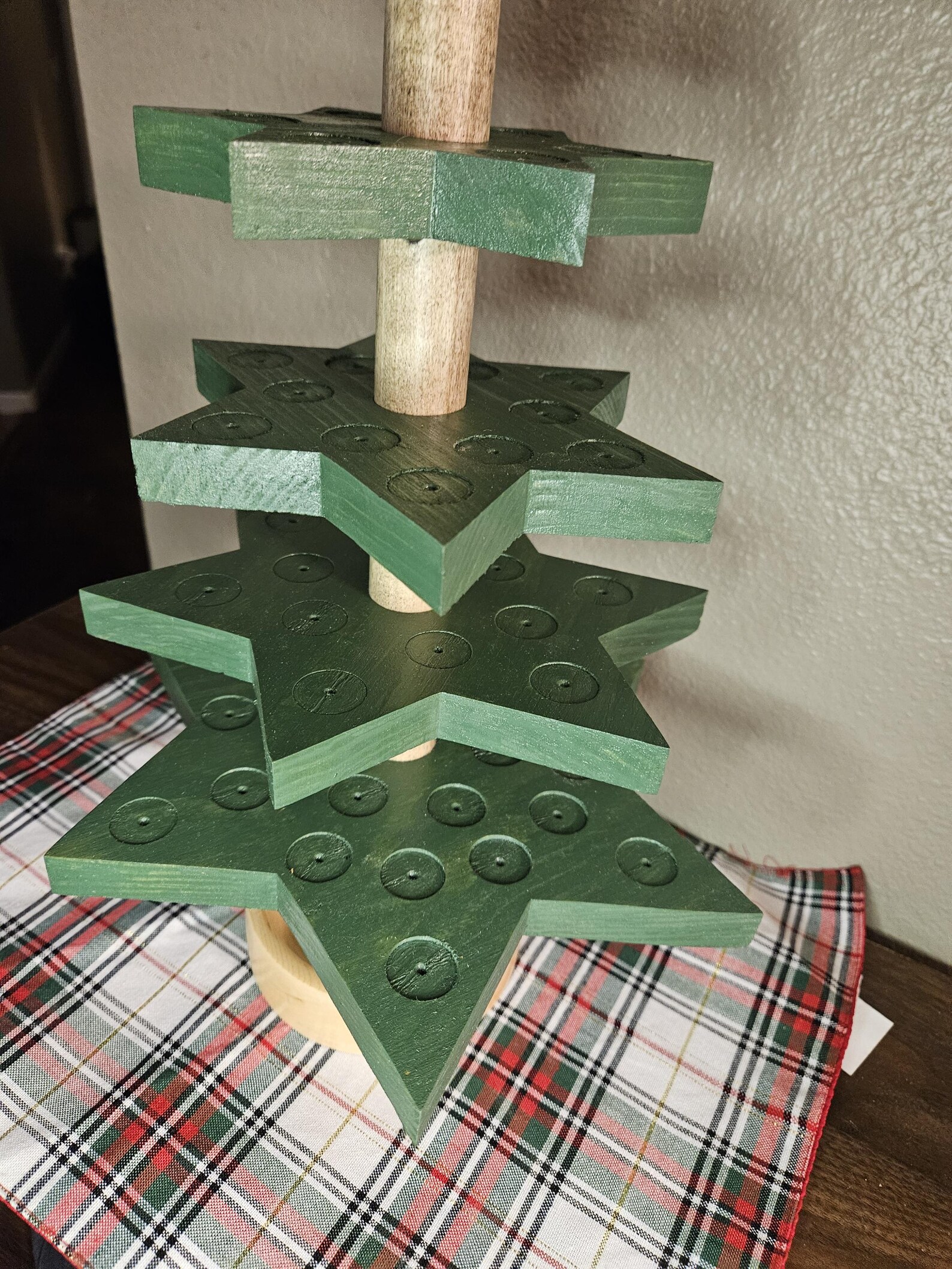 Handmade Wooden Christmas Tree With Hershey Kisses – Festive Holiday ...