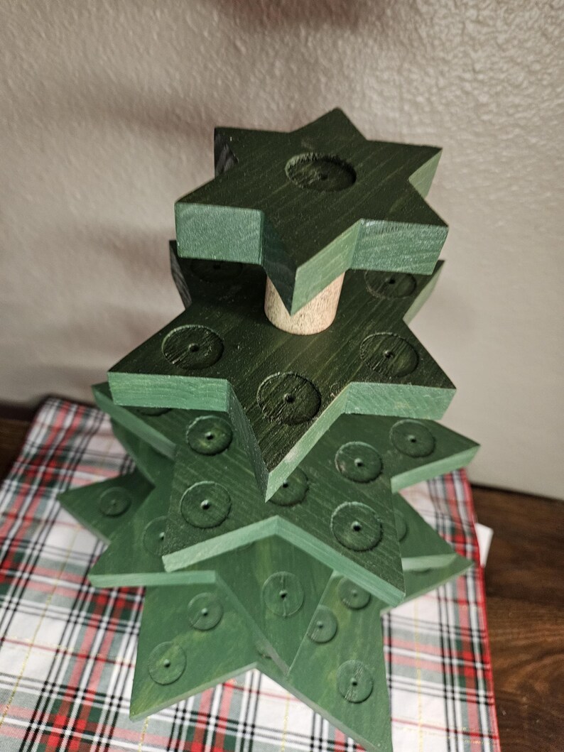 Handmade Wooden Christmas Tree With Hershey Kisses – Festive Holiday ...