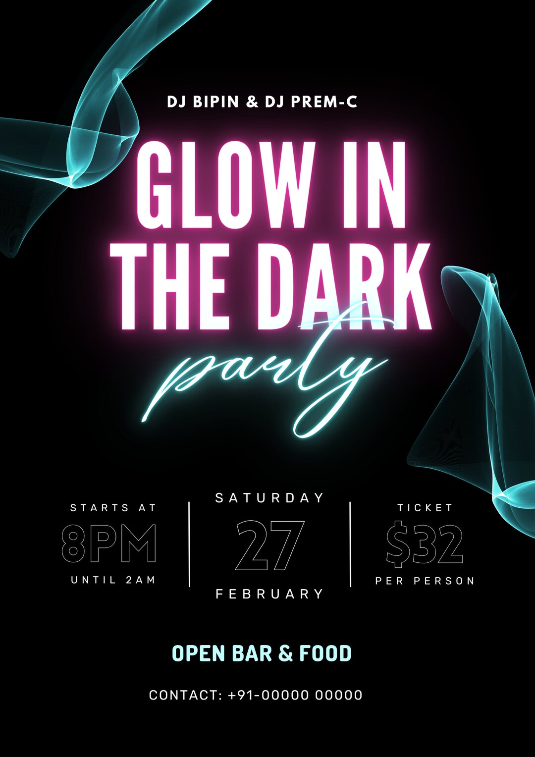 DJ Party Invitation - Etsy