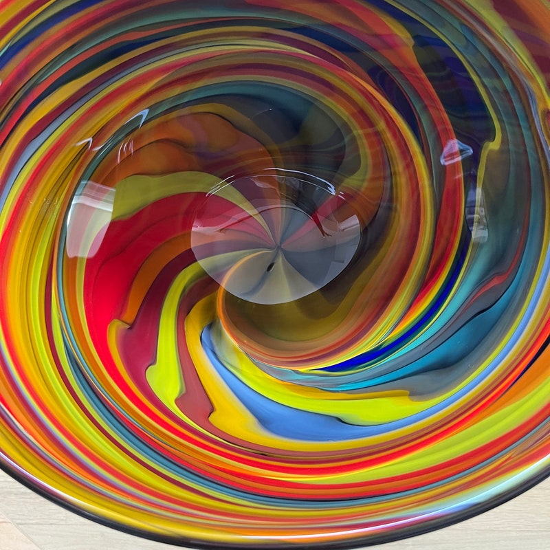 Swirl Art Glass - Etsy