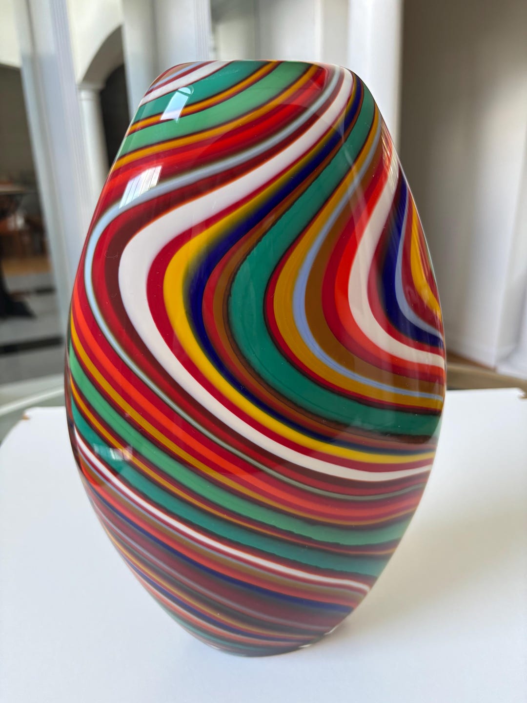 Murano Art Glass Vase: Seguso Viro Bahia, Signed Limited Edition - Etsy