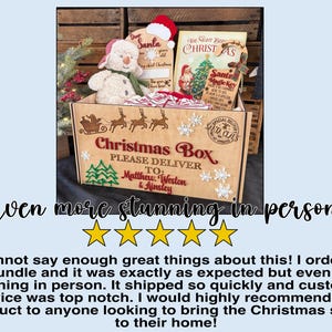 Personalized Christmas Eve Box: Holiday Keepsake Crate With Santa Key ...