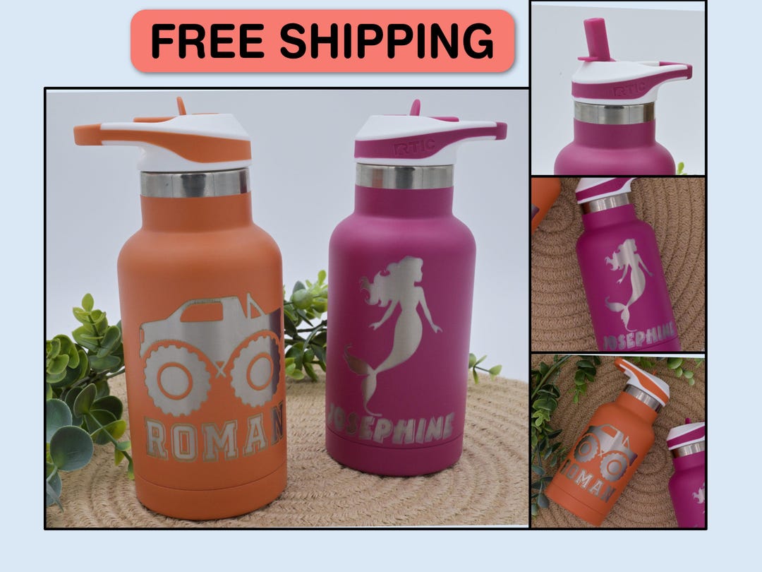 Personalized RTIC Kids Icon Cub Tumbler 12oz Double Walled Steel Cup ...