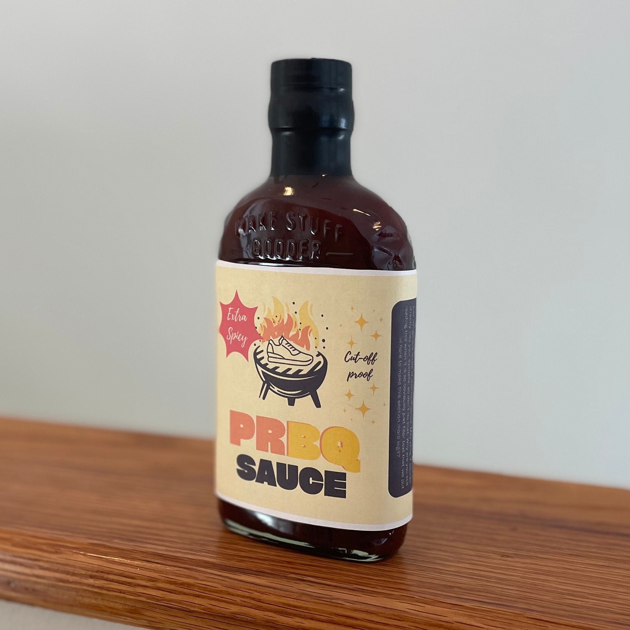 PR-BQ Sauce Label - the BBQ Sauce for Boston Marathon Hopefuls - Etsy