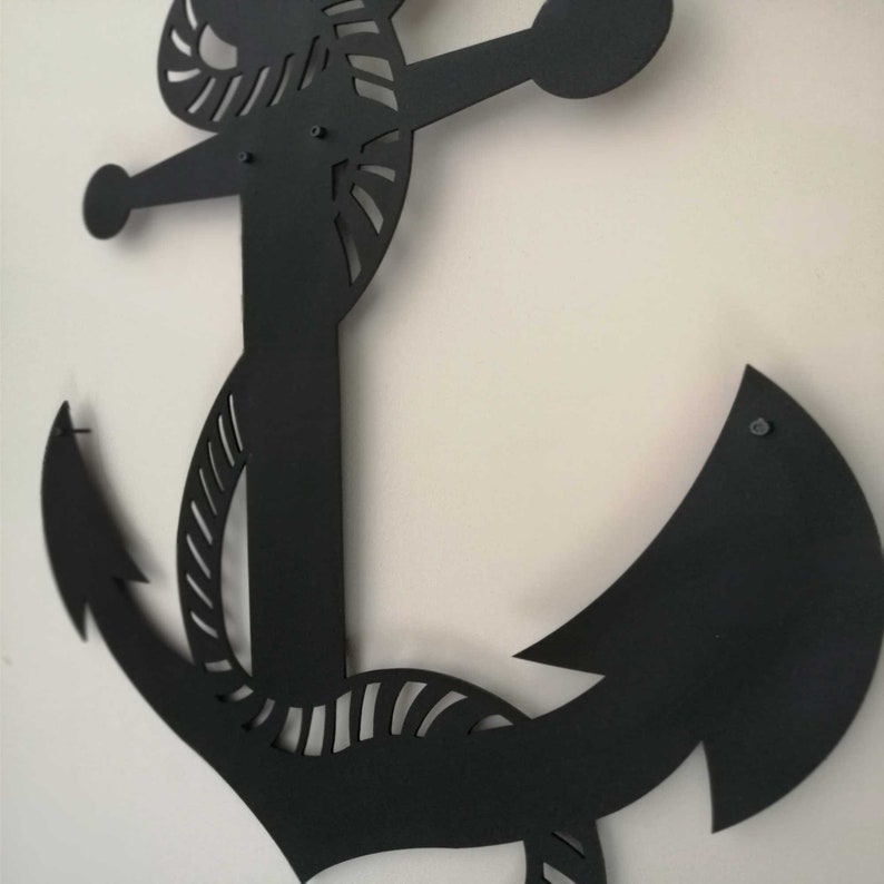 Anchor Metal Wall Decor , Anchor Metal Wall Art, Nautical Sign, Sailor ...