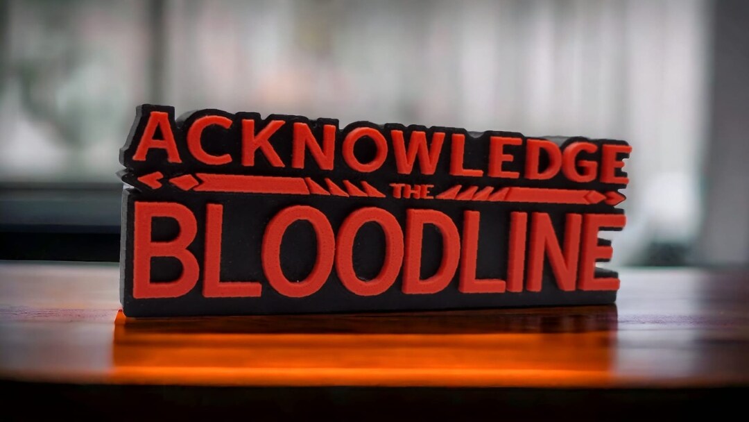 The Bloodline, WWE. Freestanding Logo, 3d Printed. 7in X 3in - Etsy ...