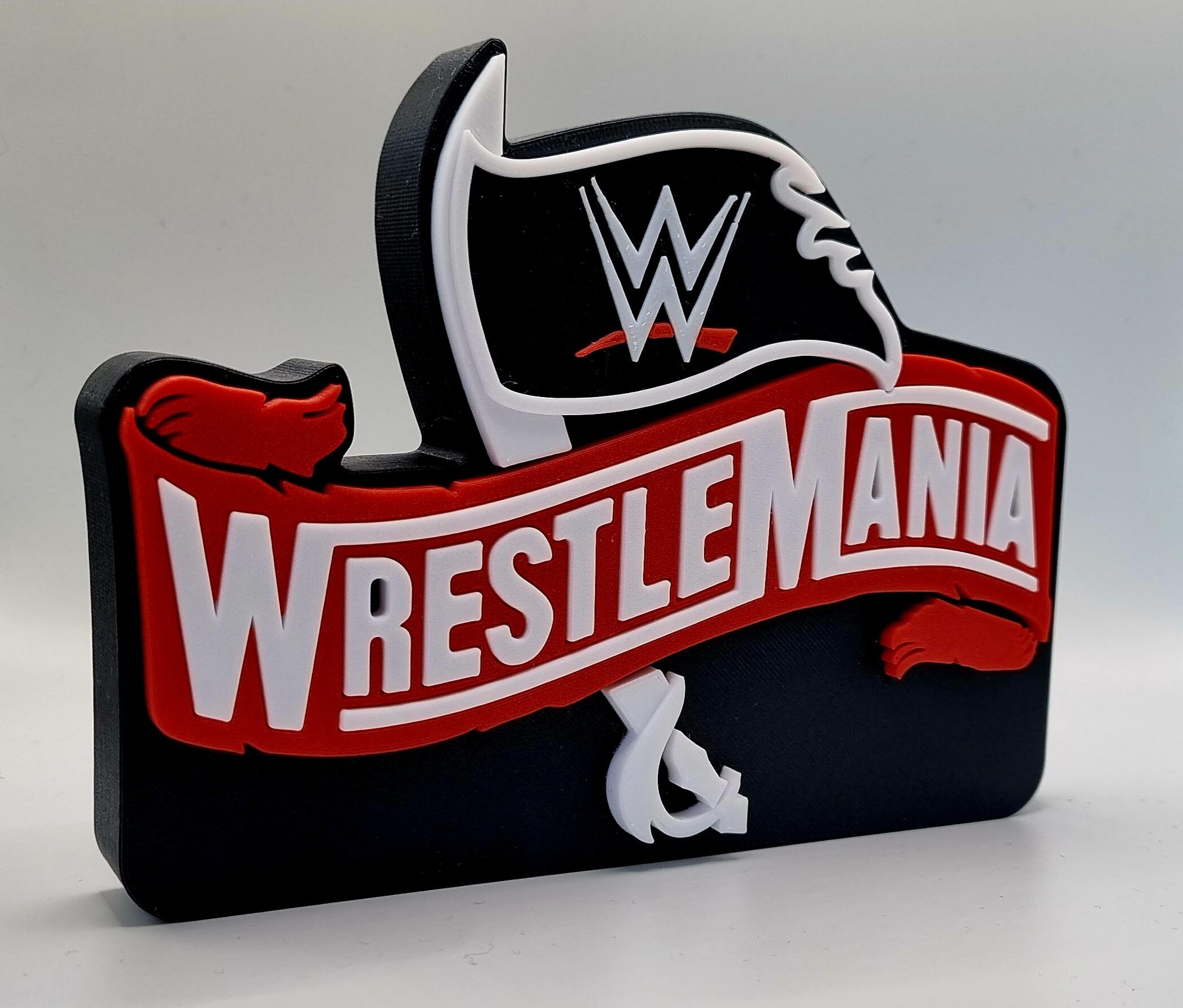 WWE / WWF Wrestlemania Free Standing Logo. Size 4.5 in X 5in - Etsy