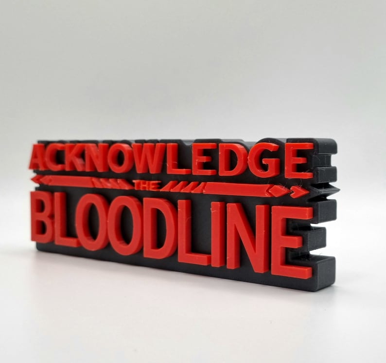The Bloodline, WWE. Freestanding Logo, 3d Printed. 7in X 3in - Etsy ...