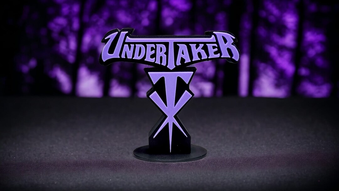 The Undertaker WWE, Free Standing Logo, 3D Printed. 7in X 4.5in - Etsy ...